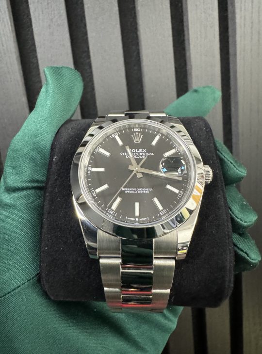 Rolex Datejust 41mm Black Baton Dial – LH Watch Trade